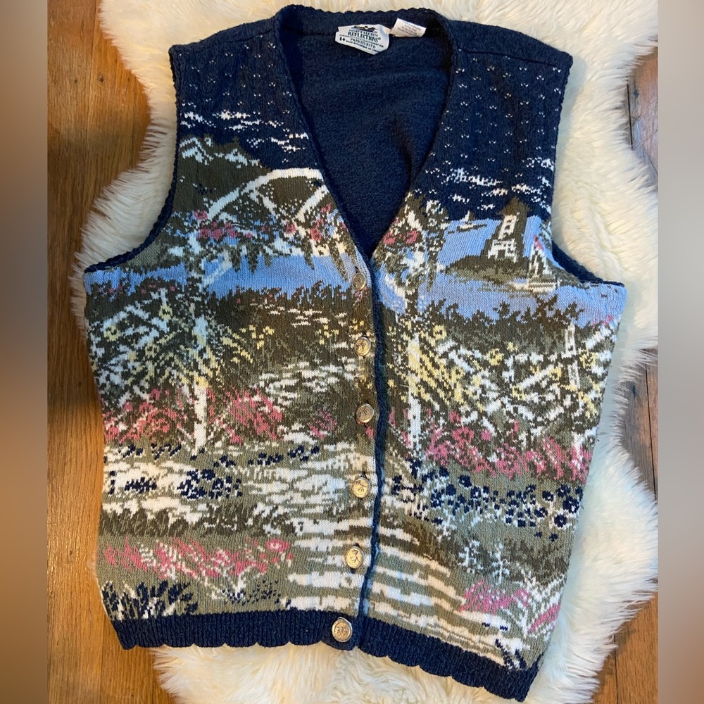 Northern Reflections Vintage Sweater Vest - Gem